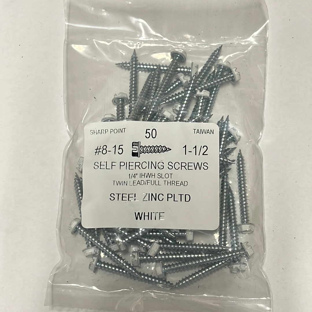 Screws #7 X 1/2" 100/Bag White -- SKU 100-101 – LTW Wholesale